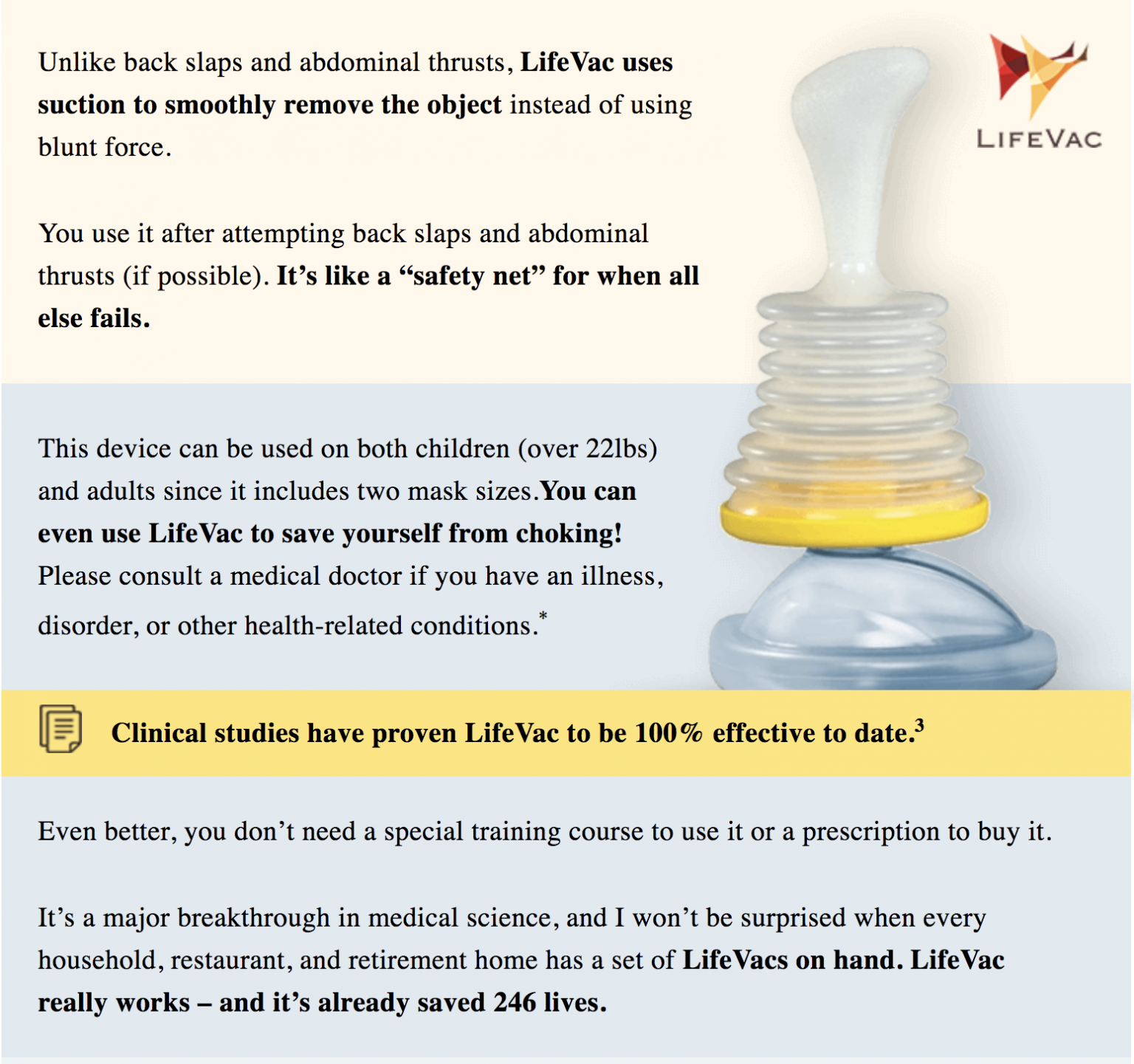 LifeVac: Doctor Approved Device Can Save You From Choking In Seconds ...